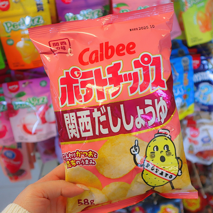 Potato Chips Kansai Dashi & Soy Sauce 58g (CALBEE) DATOVARE – Nakama AS