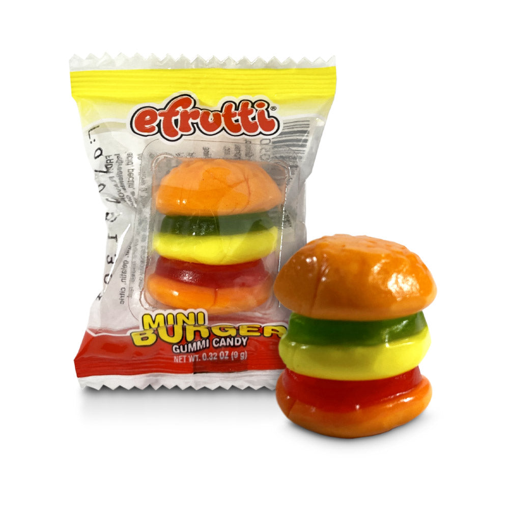 Gummi Mini Burger 9g (EFRUTTI) DATOVARE – Nakama AS